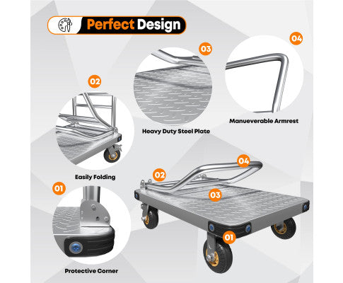 Heavy Duty Steel Platform Trolley – Fetch A Deal